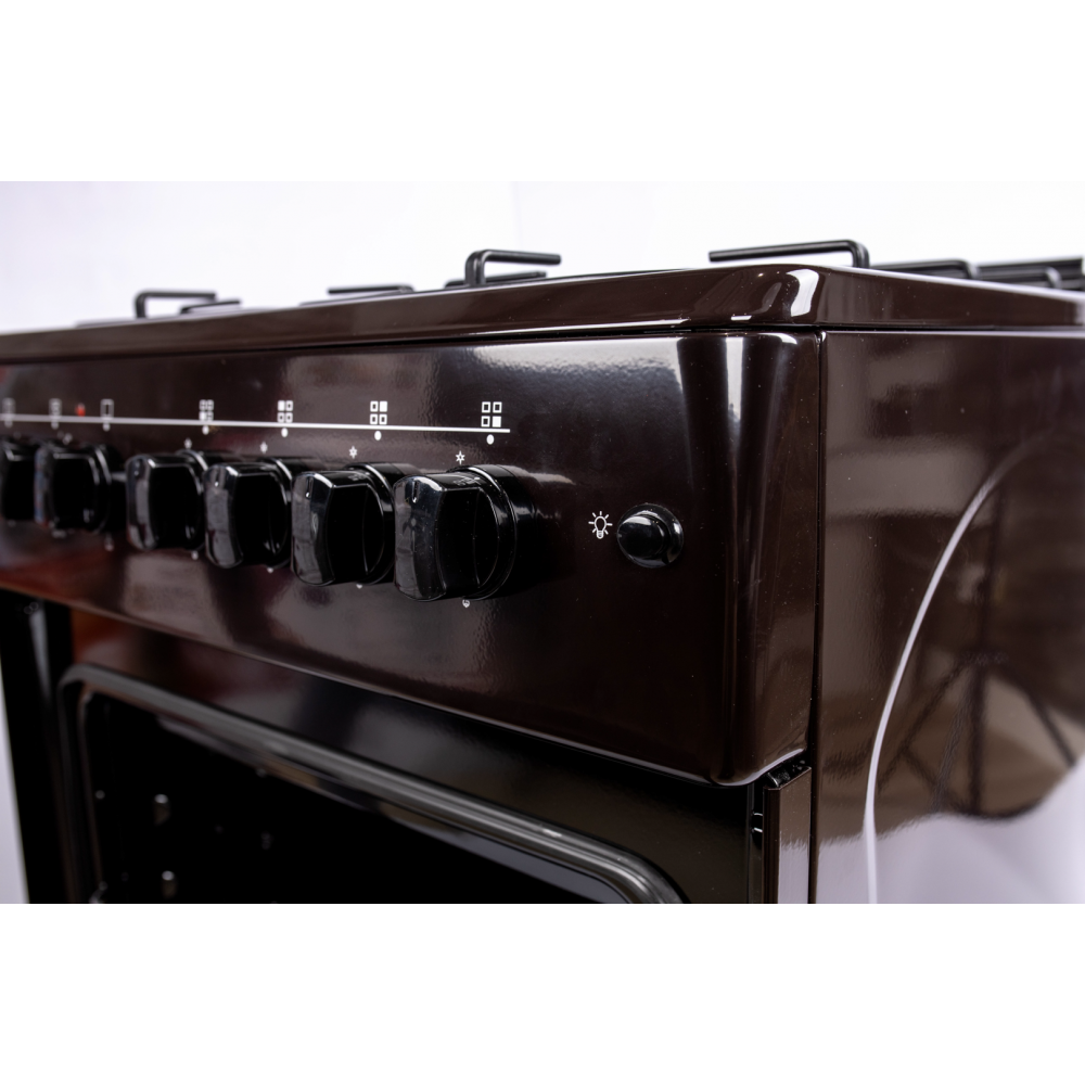 Кухонная плита газоэлектрическая GRUNHELM AG6612BR-0 Газ-контроль, 4 ...