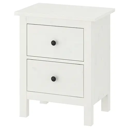 HEMNES Комод, 2 ящики, біла пляма, 54х66 см (ID#1816861439), цена: 4994 ...