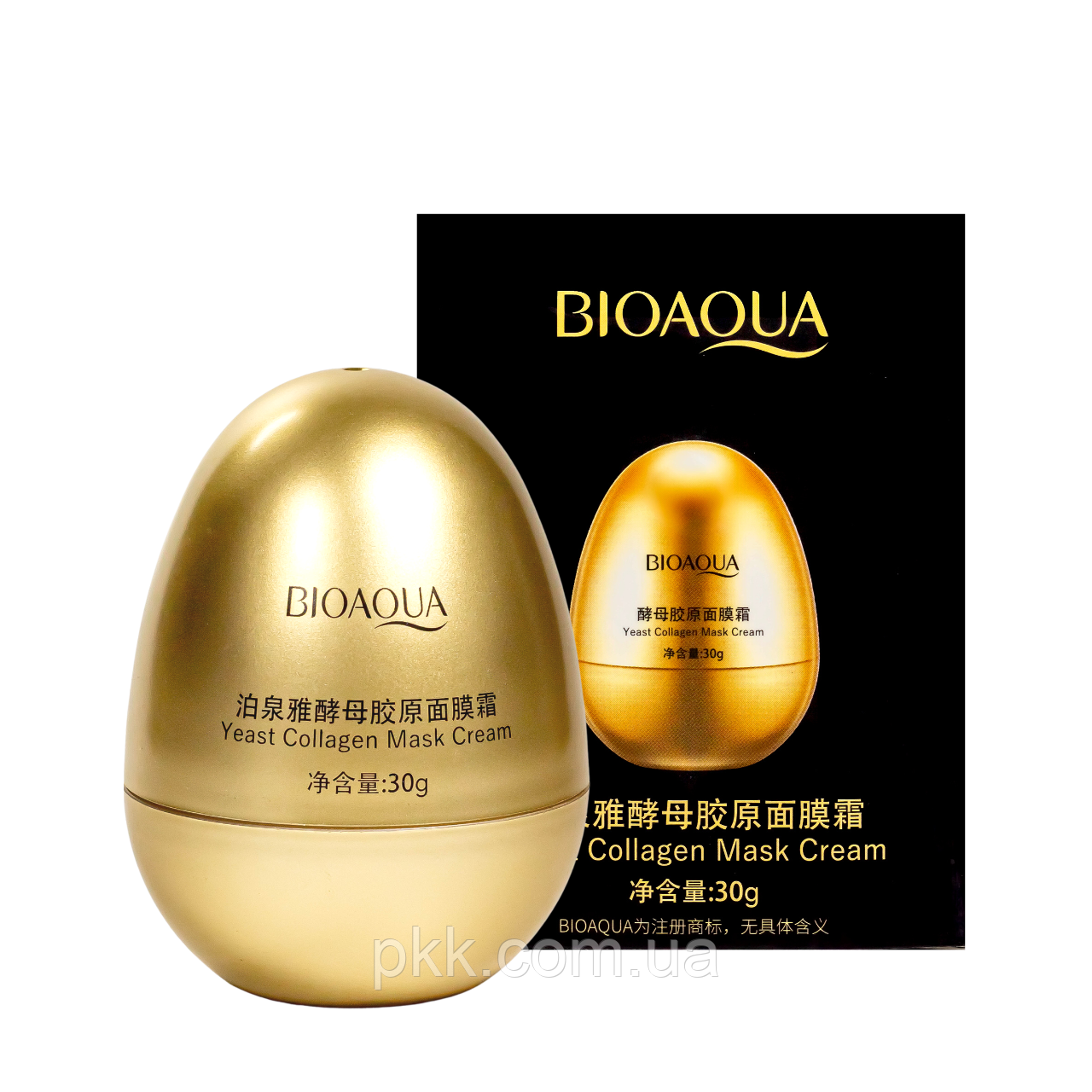 Крем-маска Bioaqua Egg Collagen Cream Mask с Протеином Яичного Белка 30 ...