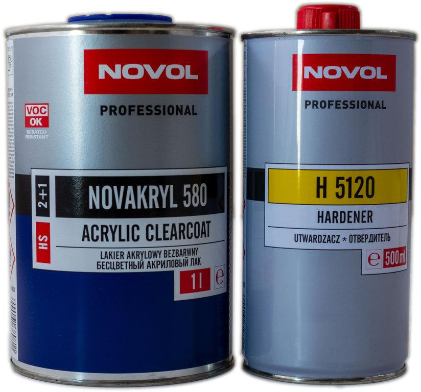 Купити Лак акриловий 2:1 1 л NOVOL HS NOVAKRYL 580 (затв. H 5120 - 500 ...