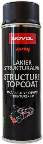 Фарба структурная для пластика (черная) 500 мл NOVOL Structure Topcoat ...