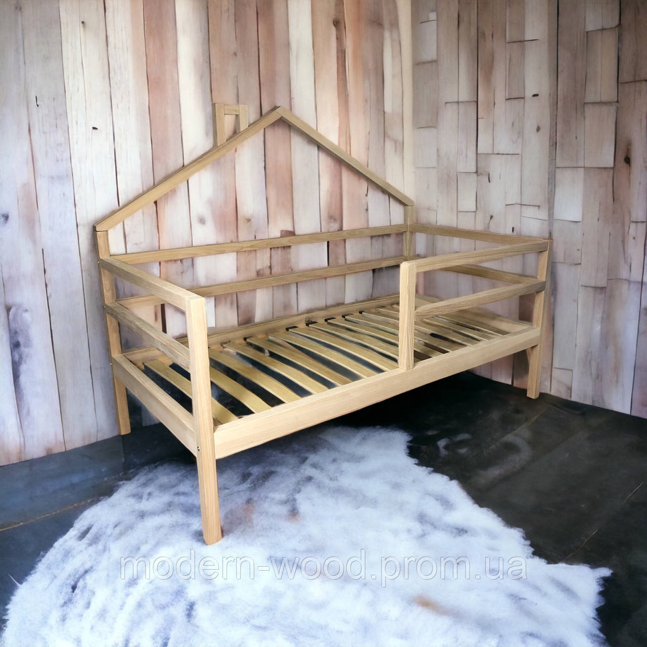 Ліжко «Будиночок З Масиву Ясена — Купити Недорого на Bigl Ua 1817419091