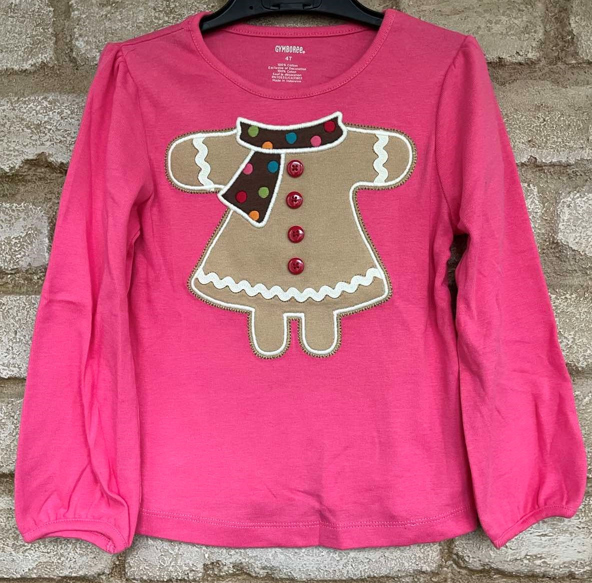 1, Реглан с аппликацией пряник Gymboree Размер 4Т Рост 99-107 см, цена ...