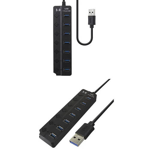 Купити Uni Cafe USB Hub 3.0 High Speed 7 Port USB 3.0 Hub Splitter On ...