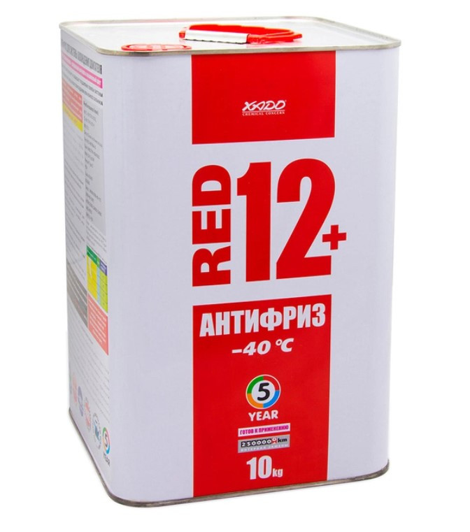 Антифриз Red 12+ -40 XAДO (ж/б 10 кг) (ID#1817769099), цена: 1040 ...