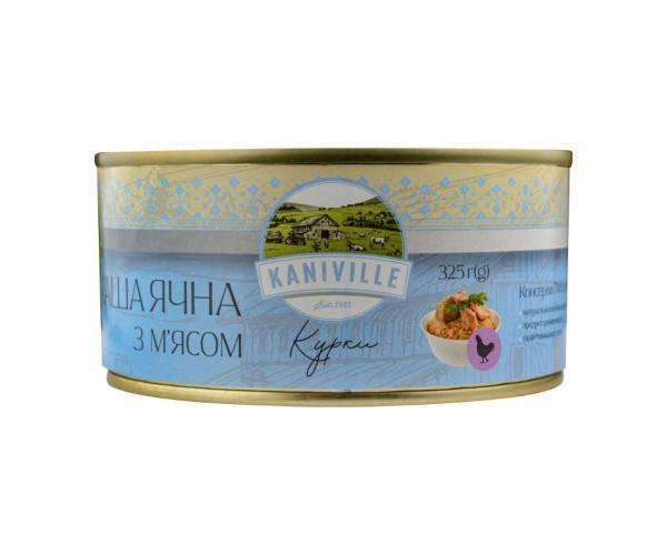 Купить Каша ячневая с мясом курицы Kaniville 325 г, цена 58.20 ₴ — Prom ...