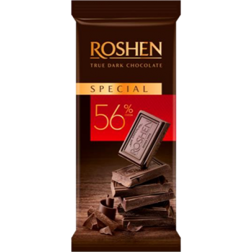 Купить Шоколад Roshen Special черный 56% 85г, цена 36 ₴ — Prom.ua (ID ...