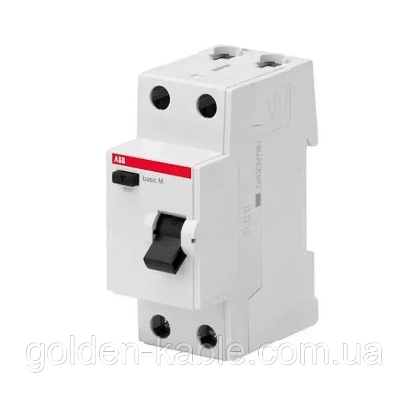 Пристрій захисного вимкнення (УЗВ) 2Р 40A 30 мА, ABB basic M 1818053543 ...