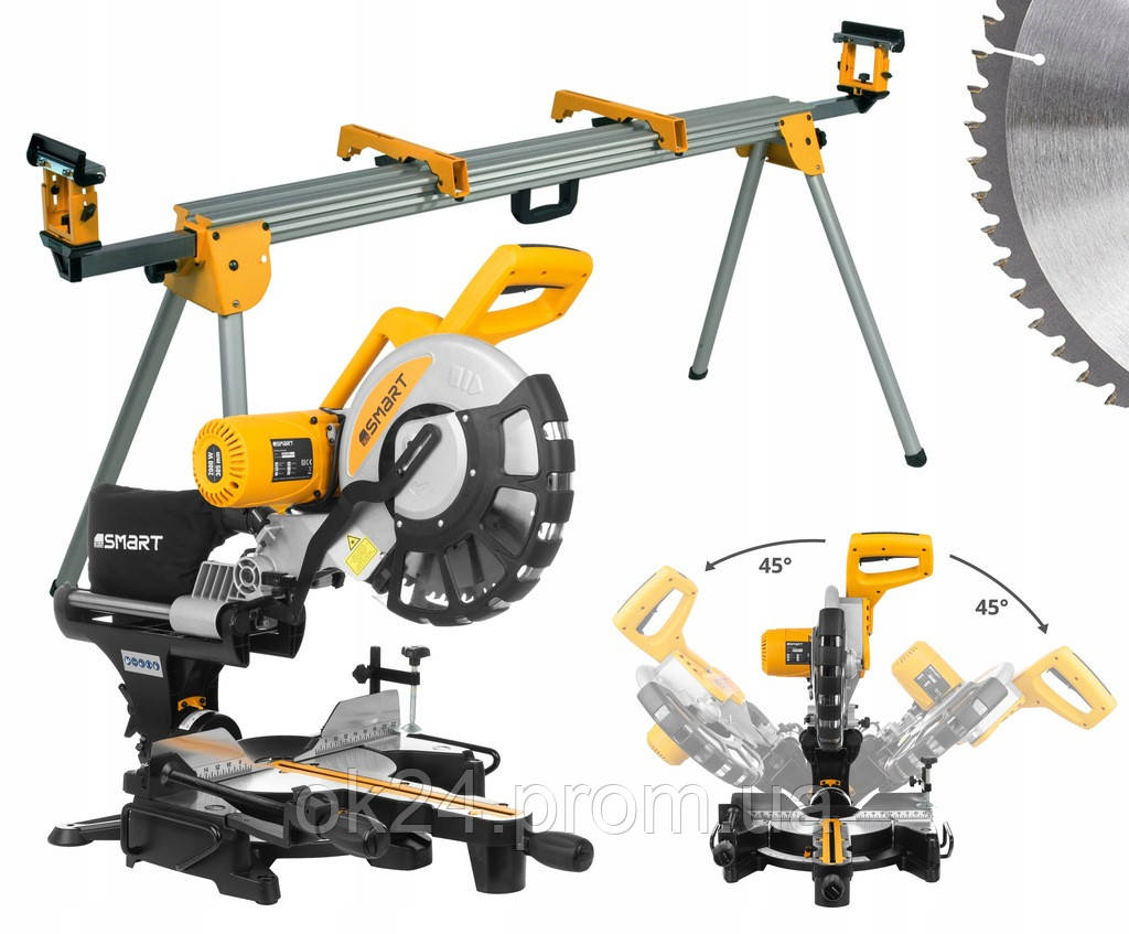 Купити Торцова пила з подачею 305 мм 2000 Вт + DEWALT DE7023, ціна ...