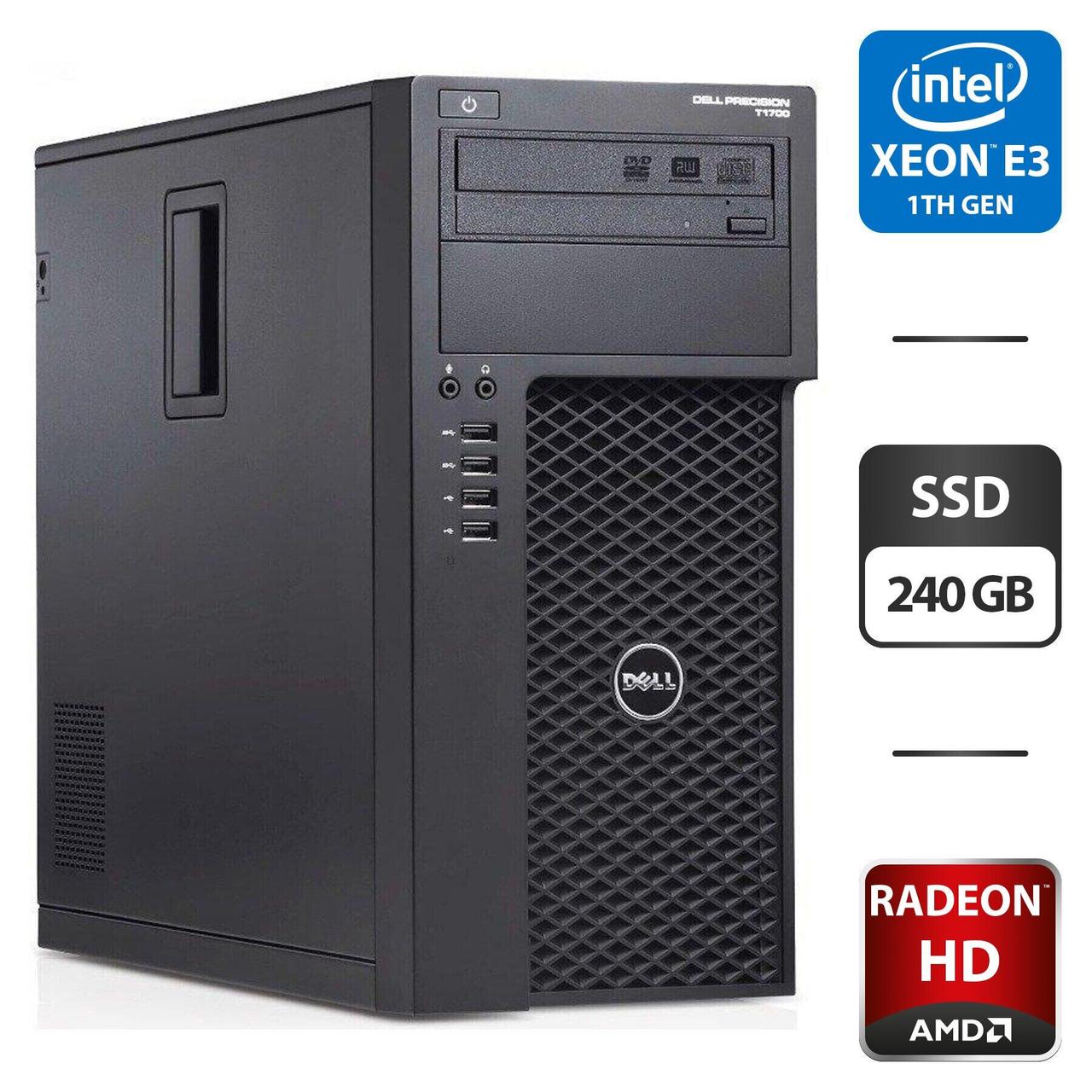 Сервер Dell Precision T1700 Tower / Intel Xeon E3-1240 v3 (4 (8) ядер ...
