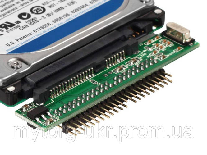 Купить Адаптер переходник с IDE 44 pin к SATA 22 (7+15) pin 2.5 угловой ...