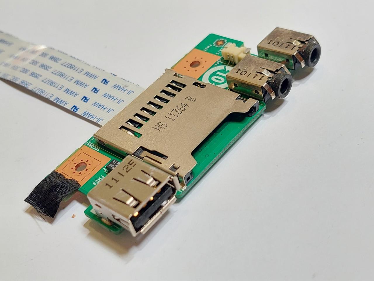 Б/У Плата Card Reader Audio USB Разъемы для Ноутбука MSI X460 — в ...