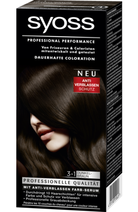 Купить Syoss Coloration 3-1 Dunkelbraun - Краска для волос оттенок 3-1 ...