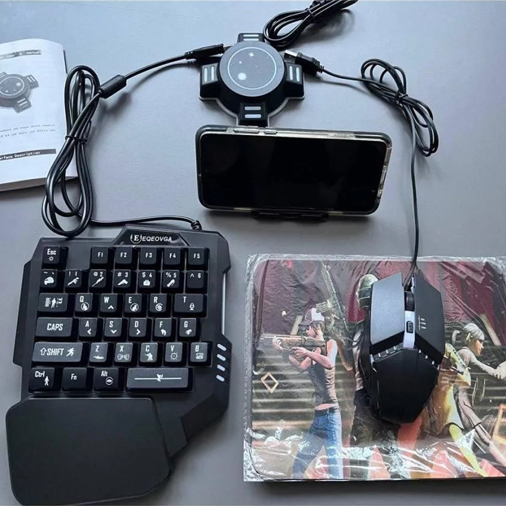 Мышка и клавиатура для телефона на андроид, набор клавиатура мышь usb ...