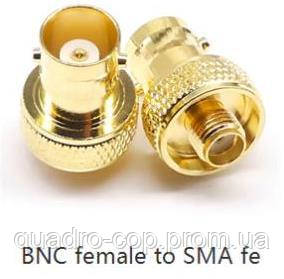 Купить Разъем Адаптер SMA Female - BNC Female гнездо переходник, штекер для радиостанций, цена ...