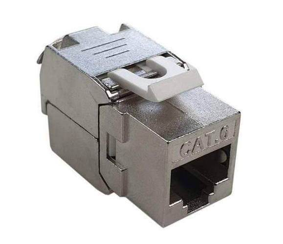 Купити Модуль Keystone RJ45 STP сірий, кат.6, вузький, Tooless ...