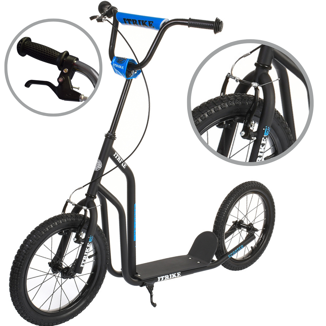 Купити Двоколісний самокат міський ITrike для підлітків та дорослих з надувними колесами SR 2 ...