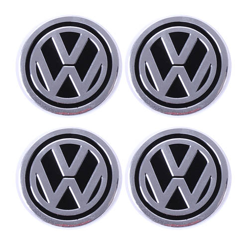Купить Наклейка на колпаки VW (60мм) черная (4шт), цена 50.40 ₴ — Prom ...