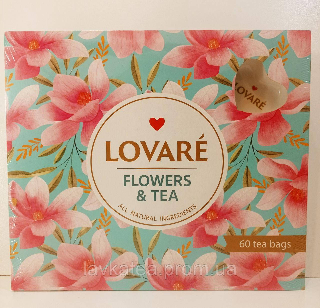 Купити Подарунок на 8 Березня! Набір чайний Ловаре Lovare Flowers & Tea 12 видів по 5 шт, ціна ...