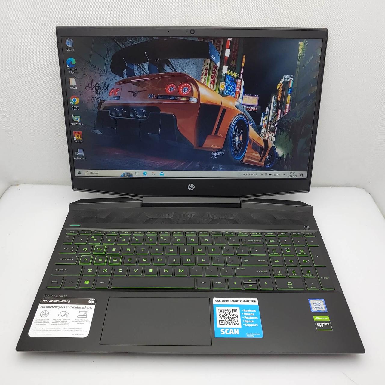 Купить Ноутбук HP Pavilion Gaming 15-dk0056wm Black (i5-9300H/RAM 8GB ...