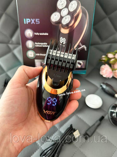 Електробритва VGR V-316 роторна 5 в 1 машинка для стриження волосся ...