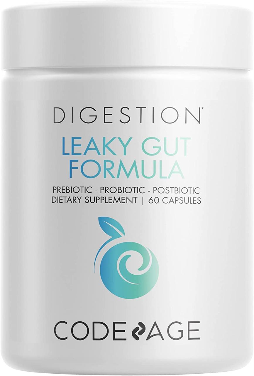 CodeAge Leaky Gut Formula / Комплексна добавка для лікування кишківника, що протікає 60 капсул ...