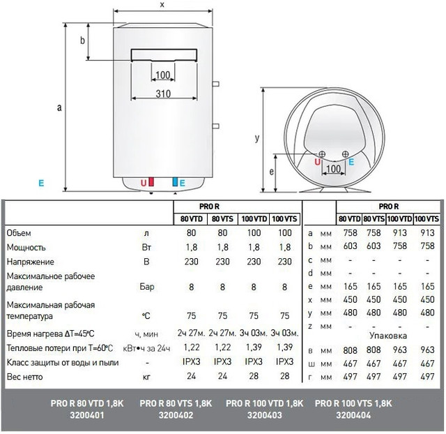 ️Бойлер комбінований Ariston PRO1 R 100 VTD 1.8K (двоконтурний ...