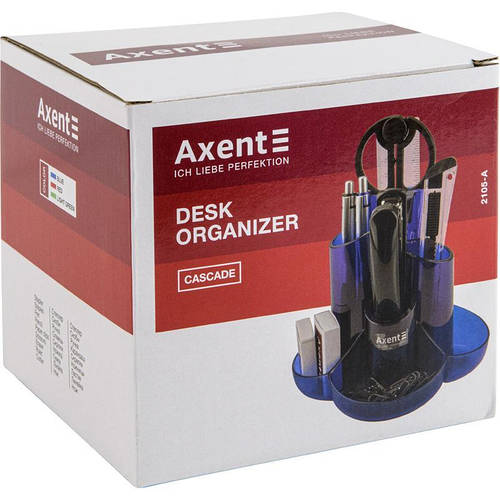 Підставка настільна органайзер з наповненням Axent Cascade 2105 чорний (ID#794666680), цена: 492 ...
