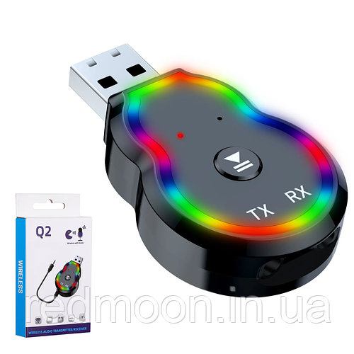 Купить Приемник-передатчик 2в1 USB Q2 / Блютуз аудио приемник / Аудио ...