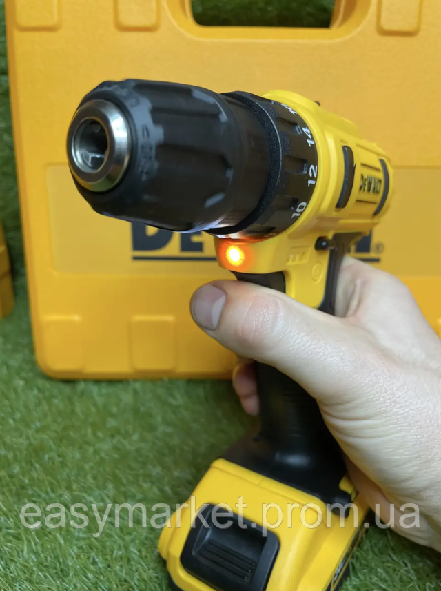 Купить Шуруповерт аккумуляторный мощный DeWalt DCD771 24v-6A Дрель шуруповерт с набором ...