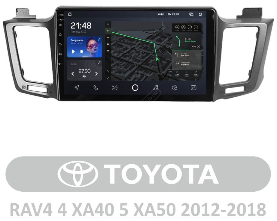 AMS T1010 Toyota RAV4 4 XA40 5 XA50 2012-2018 10" Штатная Магнитола — Купити Недорого на Bigl.ua ...