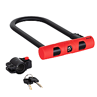 Велозамок KLS Bold U-Lock 16x100x240 Чорний З Червоним — Купить ...