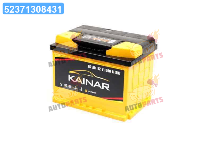 Акумулятор 62Ah-12v KAINAR Standart + (242х175х190), L, EN590 062 261 1 ...