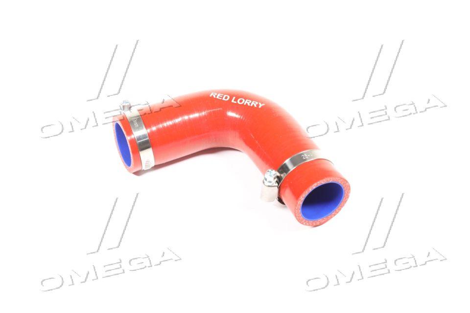 Патрубок радиатора ЗИЛ 130,4331,5301 БЫЧОК,УРАЛ насоса вод. (СИЛИКОН красный, D=30 мм., L=220 мм ...