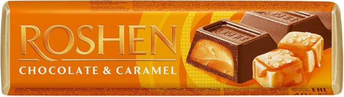 Шоколадный батончик Рошен Roshen Карамель 40 грамм (ID#1822037099 ...