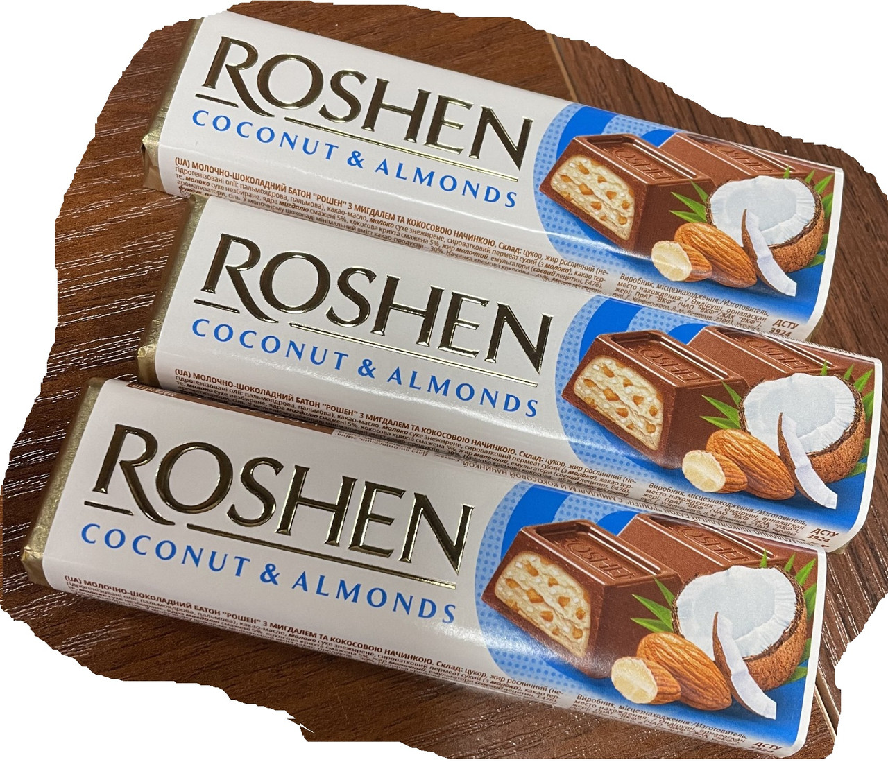 Шоколадный батончик Рошен Roshen Миндаль и Кокос 38 грамм (ID ...