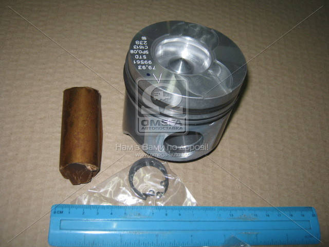 Поршень з кільцями RENAULT 80.0 1.9TD F9Q730/734/780 97- (вир-во KS ...