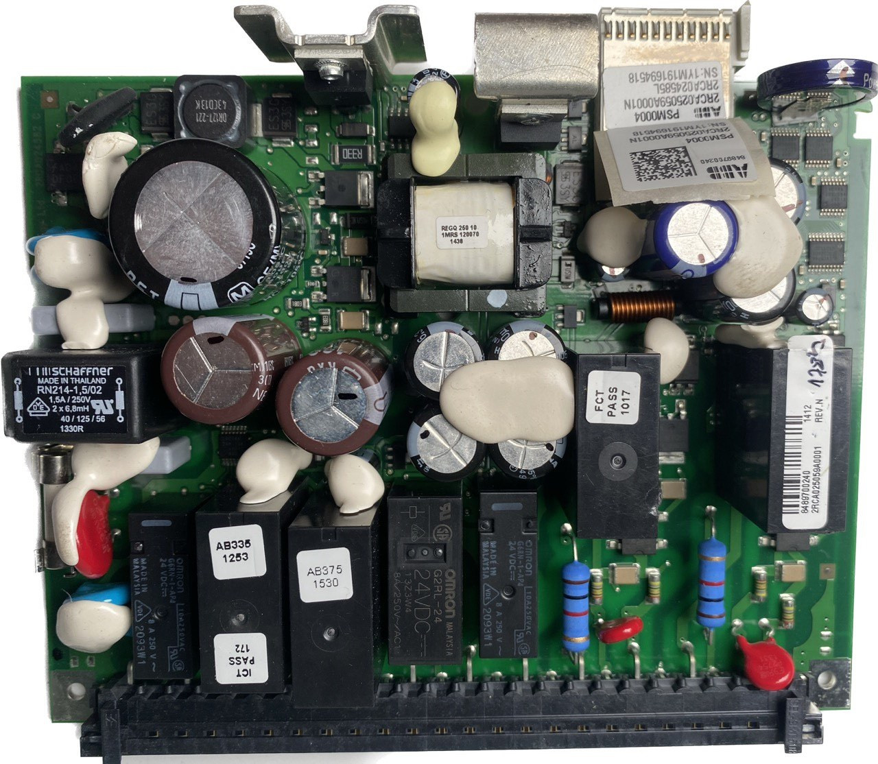 Плата живлення ABB PSM0004:100-240VAC 48-250VDC 6BO (2RCA025059A0001N) (ID#1822548552), ціна ...