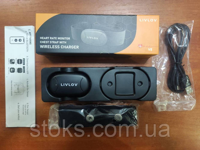 Купить Монитор сердечного ритма LIVLOV V8 нагрудный ремень Bluetooth 5. ...