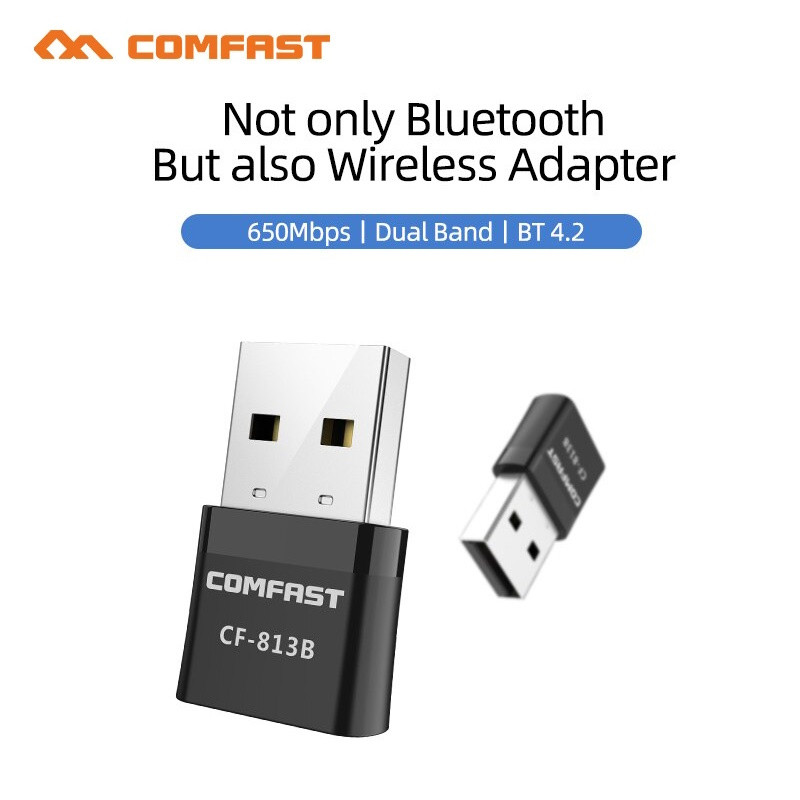 Купить Usb адаптер Comfast Bt Wifi 650mbps для ноутбуков ПК Dual Band 2