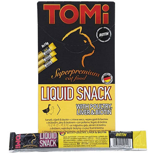TOMi Liquid Snack Poultry, Liver&Biotin ТОМИ ПТИЦА И ПЕЧЕНЬ С БИОТИНОМ ...