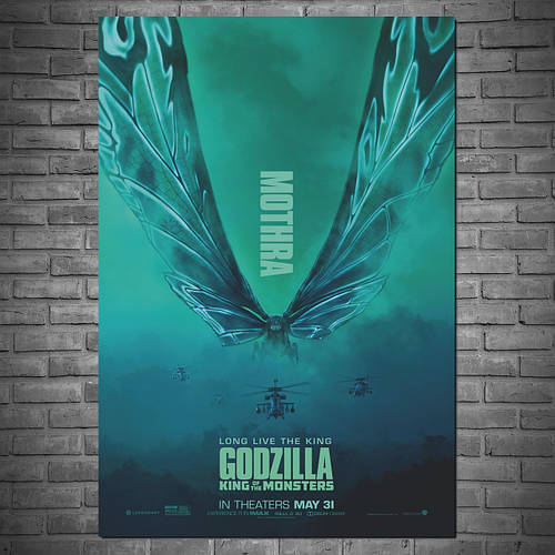 Купити Плакат "Ґодзілла, Мотра, Mothra, Godzilla 2 (2019)", 60×41см ...