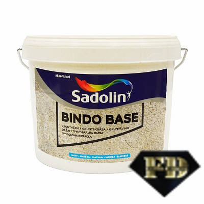 Грунтовочная краска на водной основе Sadolin Bindo Base для стен и потолка, Белая, BW 2.5 (ID ...