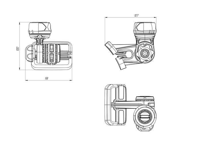 Купить Монтажна система BORIKA FASTen FMx225 чорно-сіра для кріплення ...