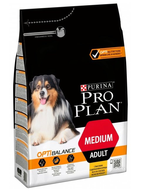Сухий корм PRO PLAN Medium Adult 1+ Everyday Nutrion для дорослих собак ...
