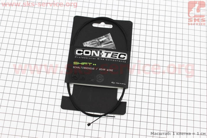 Трос скоростей 2100мм с концевиком, нержавейка, тефлоновое покрытие ...