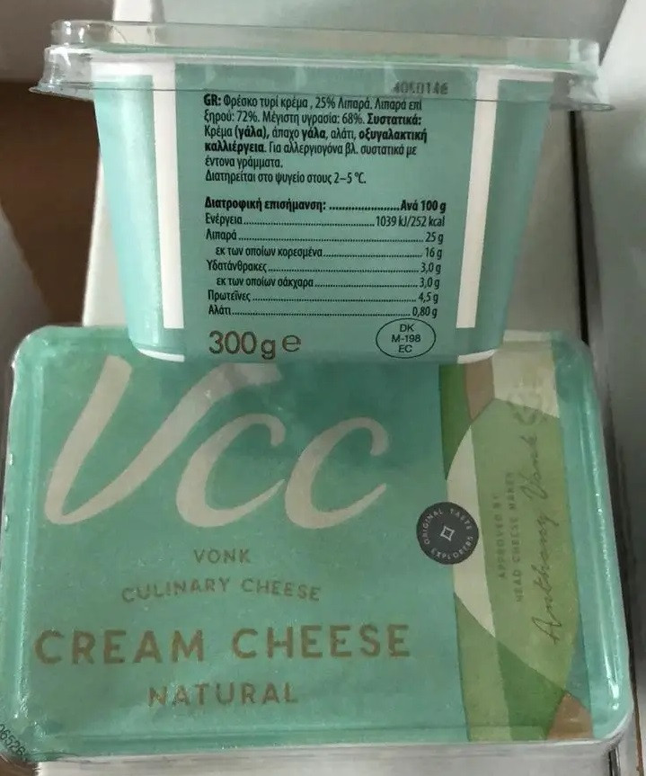 Крем-сыр Натуральный Vcc Cream Cheese Natural 300 г Бельгия (ID ...