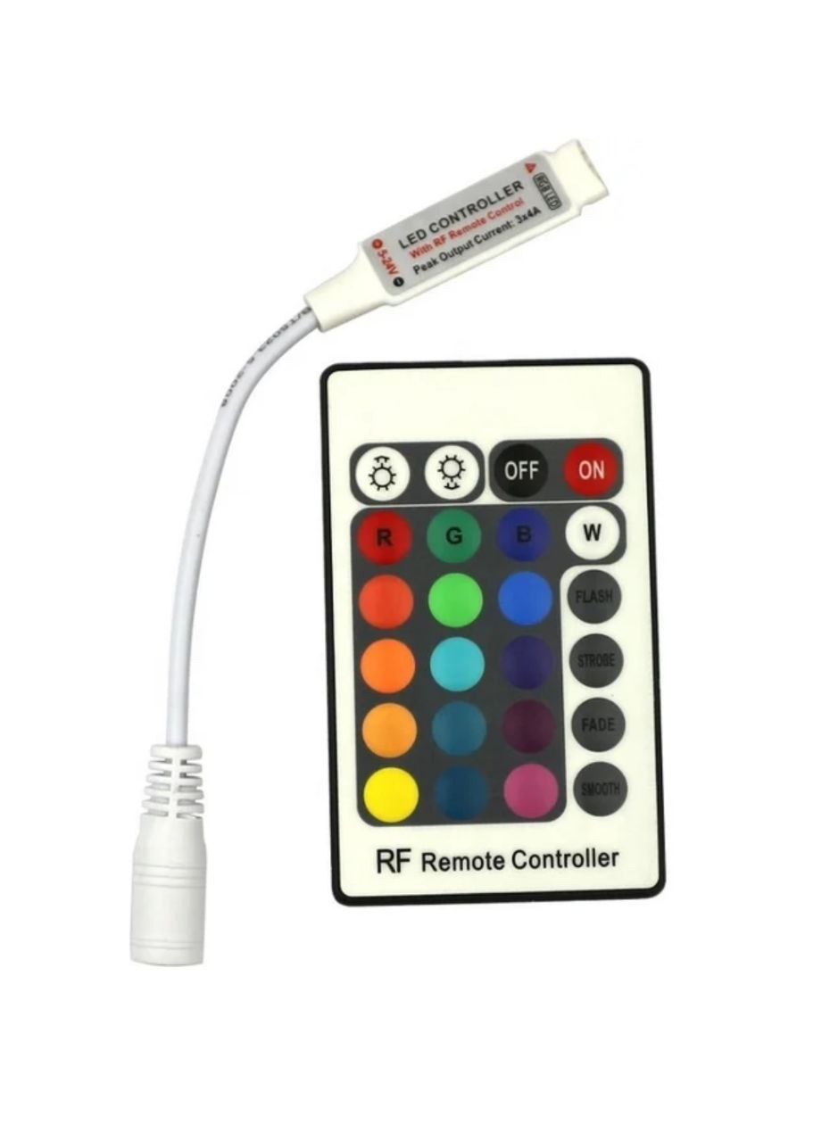 Купить Контролер rgb mini (IR пульт на 24 кнопки 4A), цена 64 ₴ — Prom ...