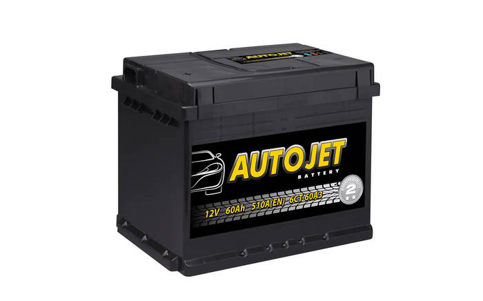 Купити Автомобільний акумулятор AutoJet 6C-60Ah A3 510A R+, ціна 2100 ...