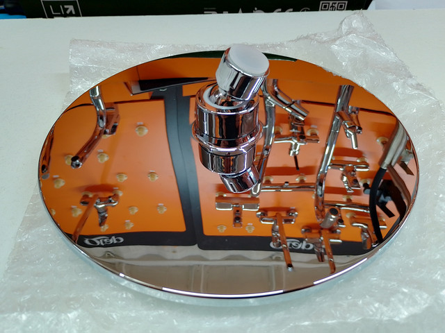 Купить Душевая система с тропическим душем и смесителем Frap F2441 цвет белый хром глянцевый ...